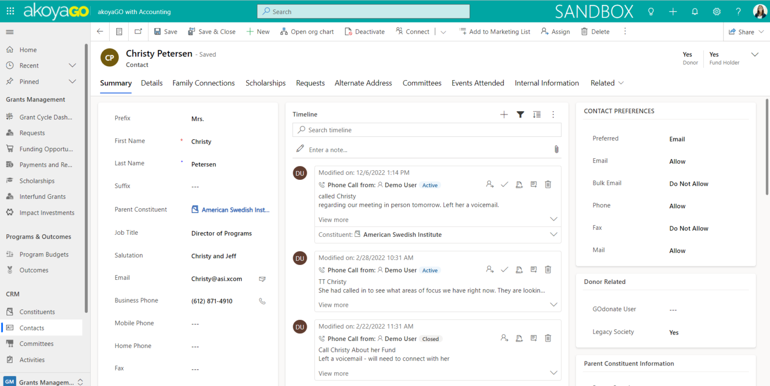 Private Foundations - akoyaGO | Software for Foundations